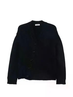 JIL SANDER Asymmetric Ribbed-knit Cardigan