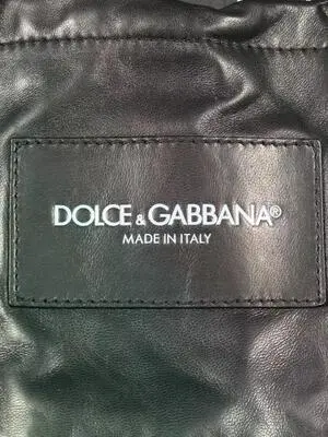 Dolce & Gabbana Quilted Leather Hooded Jacket