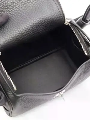 Hermès 2026 Mini Lindy Tote Bag - Black