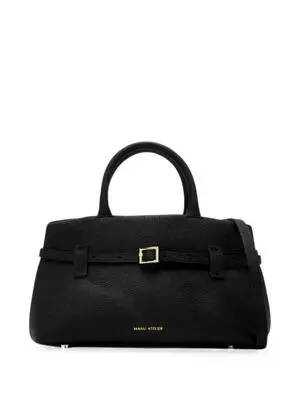 Manu Atelier 25 Le Cambon Leather Tote Bag - Black