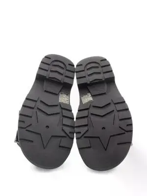 Dior Leather Buckled Platform Sandals