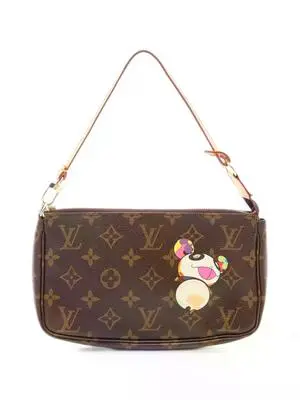 LOUIS VUITTON X Takashi Murakami 2004 Pochette Accessoires Panda Shoulder Bag - Brown
