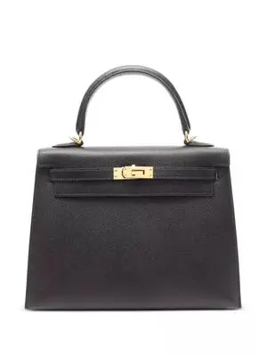 Hermès 25 Kelly Two-way Handbag - Black