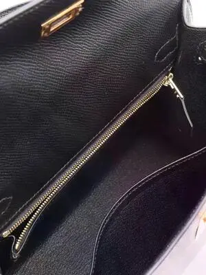 Hermès 25 Kelly Two-way Handbag - Black