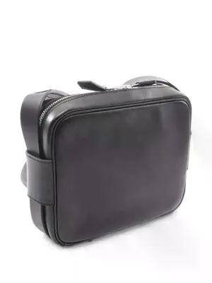 Hermès Leather Messenger Bag - Black