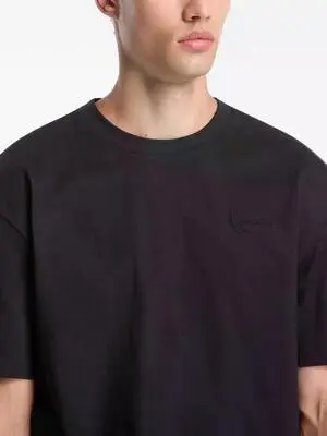 KARL KANI Logo-embroidered Graphic-print T-shirt