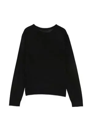 Malo Fine Knit Top With Contrast Stitching