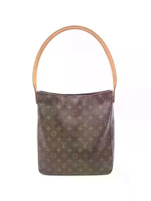 LOUIS VUITTON Monogram Canvas Looping Gm Tote Bag - Brown