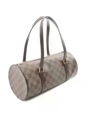 LOUIS VUITTON 2005 30 Papillon Damier Ebene Canvas Tote Bag - Brown