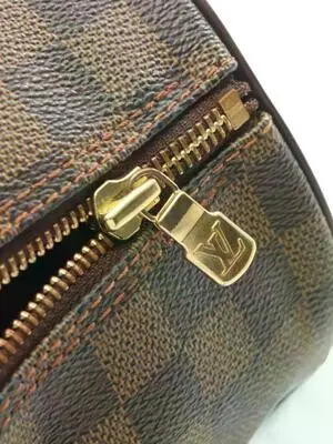 LOUIS VUITTON 2005 30 Papillon Damier Ebene Canvas Tote Bag - Brown