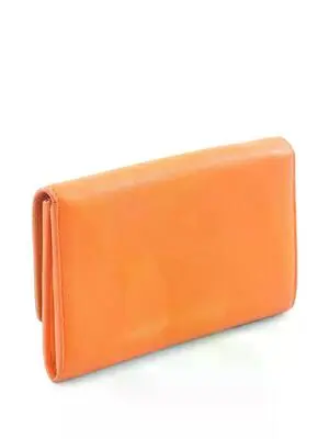 Bottega Veneta 2000s Bi-fold Long Wallet - Orange