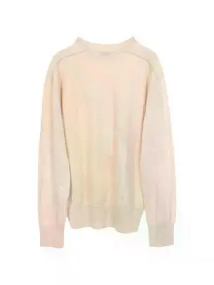 Burberry Logo Patch Crew Neck Sweater - Neutrals