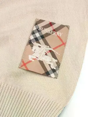 Burberry Logo Patch Crew Neck Sweater