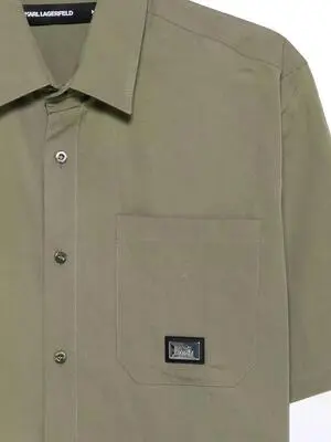 Karl Lagerfeld Logo-plaque Short-sleeve Shirt