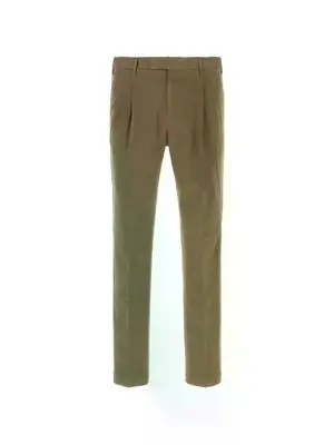 PT TORINO Pleated Detail Trousers - Brown