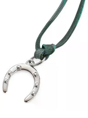 Hermès Tourbillon Horseshoe Pendant Necklace - Silver