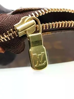 LOUIS VUITTON 2001 Pochette Accessoires Monogram Tote Bag - Brown