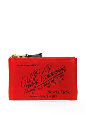 WILLY CHAVARRIA Label Logo-print Wallet