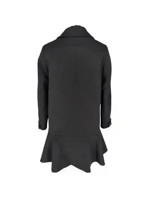 Miu Miu Double-breasted Ruffle Coat