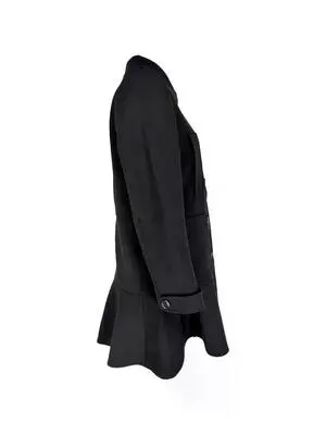 Miu Miu Double-breasted Ruffle Coat