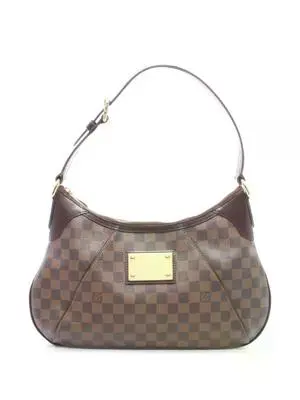 LOUIS VUITTON Damier Ebene Thames Gm Shoulder Bag - Brown