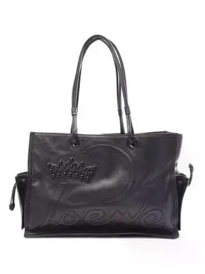 Loewe Calf Leather Crown Logo Tote Bag