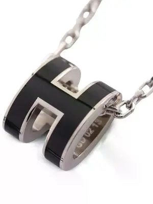 Hermès Mini Pop H Necklace - Silver