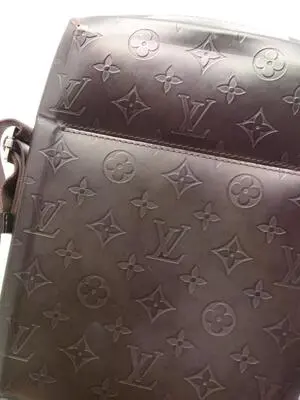 LOUIS VUITTON Monogram Glace Bobby Leather Messenger Bag