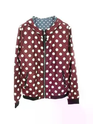 Dolce & Gabbana Polka Dot Reversible Hooded Jacket
