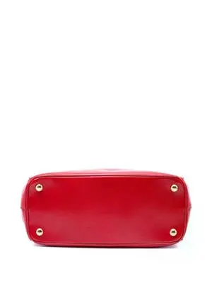 Prada 2010-2026 Small Saffiano Vernice Galleria Double Zip Satchel