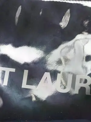 Saint Laurent Enamel Logo Print Shoulder Bag