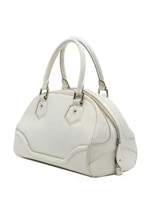 LOUIS VUITTON Bowling Montaigne Pm Handbag - White
