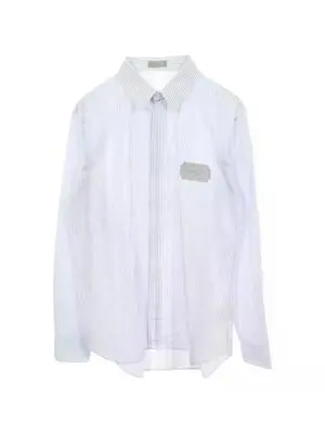 Dior 2010s Striped Logo-patch Shirt