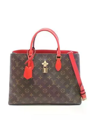 LOUIS VUITTON 2018 Monogram Flower Tote Bag - Brown