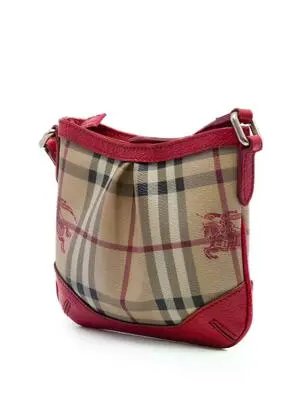 Burberry 2000-2017 Mini Haymarket Check Coated Canvas Hartham Crossbody Bag