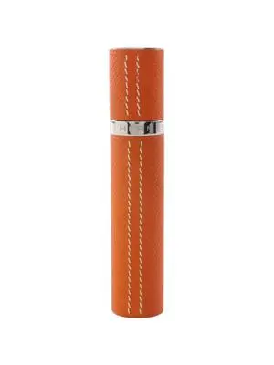Hermès Logo Detail Leather Atomizer - Orange