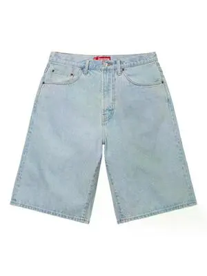Supreme Embroidered Logo Denim Shorts
