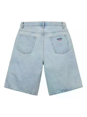 Supreme Embroidered Logo Denim Shorts