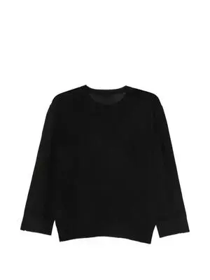 KANGRA Button-sleeve Fine Knit Sweater