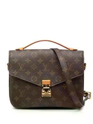 LOUIS VUITTON 2021 Monogram Pochette Metis Satchel - Brown