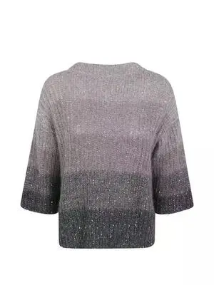 D.exterior Sequin-embellished Sweater - Brown