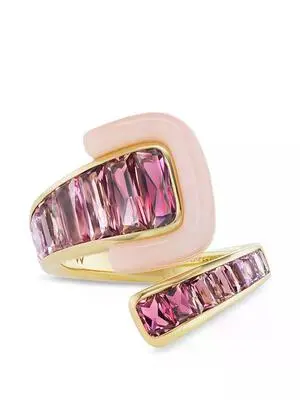 EMILY P. WHEELER 18k Yellow Buckle Tourmaline And Opal Ring - Gold