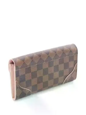 LOUIS VUITTON 2018 Damier Ebene Kaisa Wallet - Brown