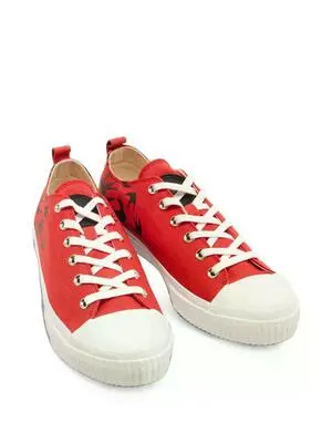 Alexander McQueen Swallow Printed Lace-up Sneakers