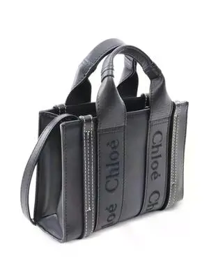 Chloé Mini Woody Tote Bag - Black