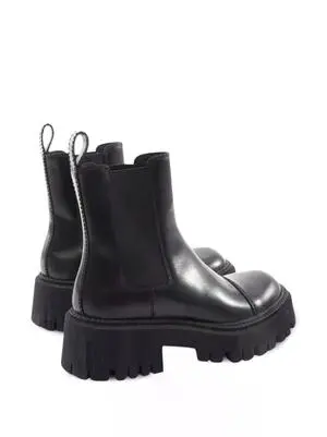 Balenciaga Round Toe Lug Sole Chelsea Boots