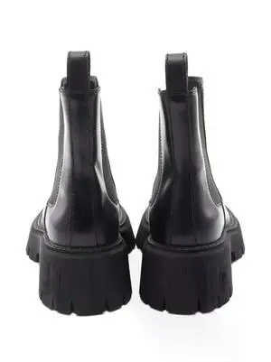 Balenciaga Round Toe Lug Sole Chelsea Boots
