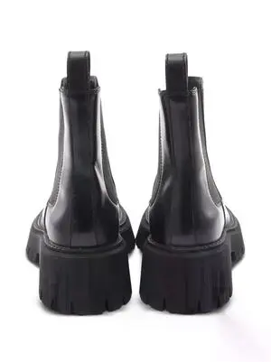 Balenciaga Round Toe Lug Sole Chelsea Boots