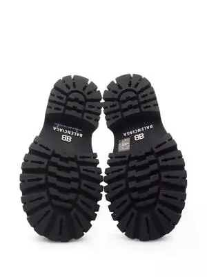 Balenciaga Round Toe Lug Sole Chelsea Boots