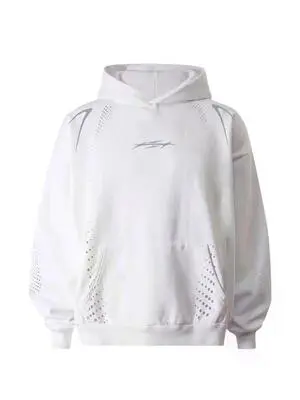 HELLSTAR Graphic Print Hoodie - White